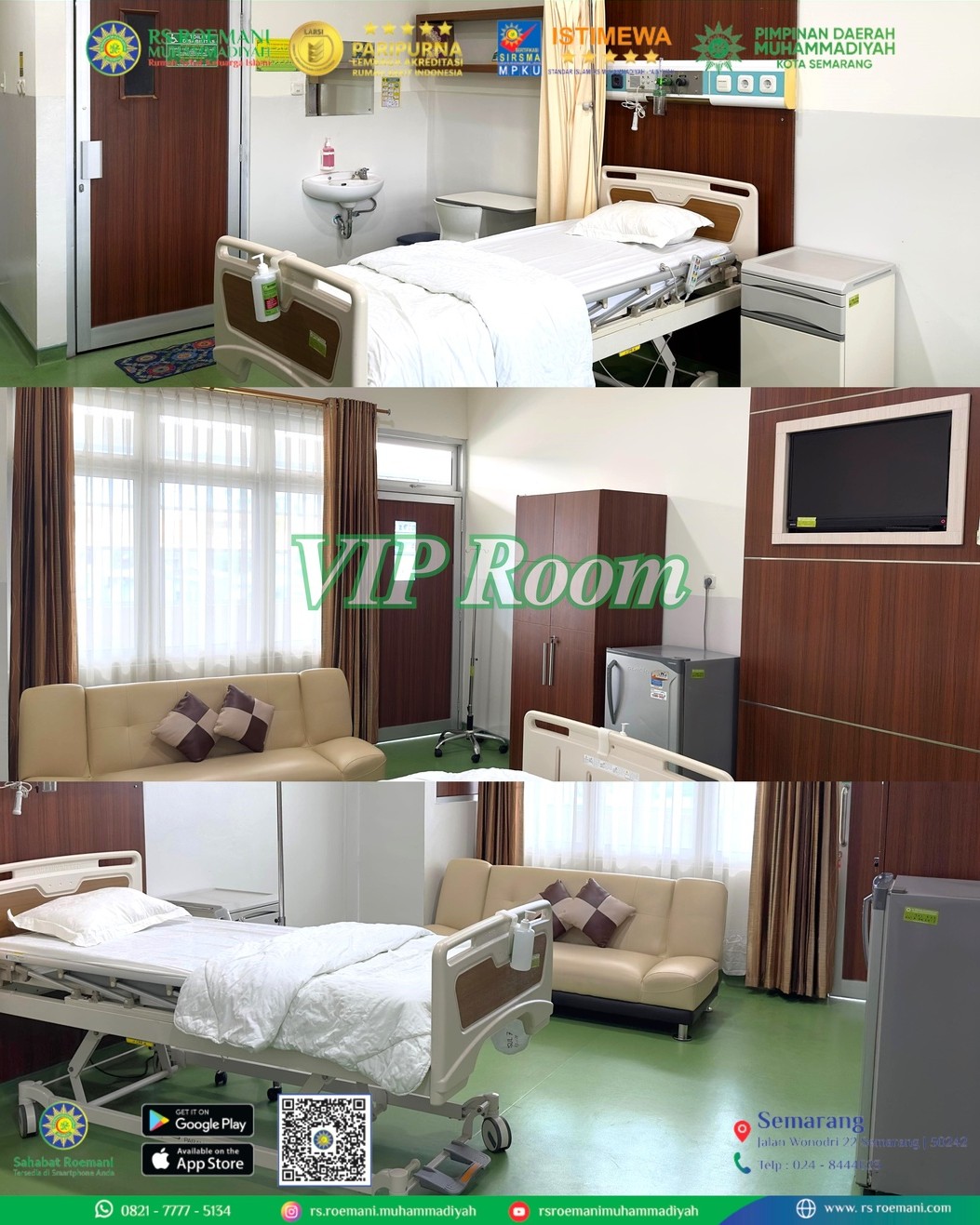 VIP Room RS Roemani Muhammadiyah Semarang | Layanan Rawat Inap Nyaman ...